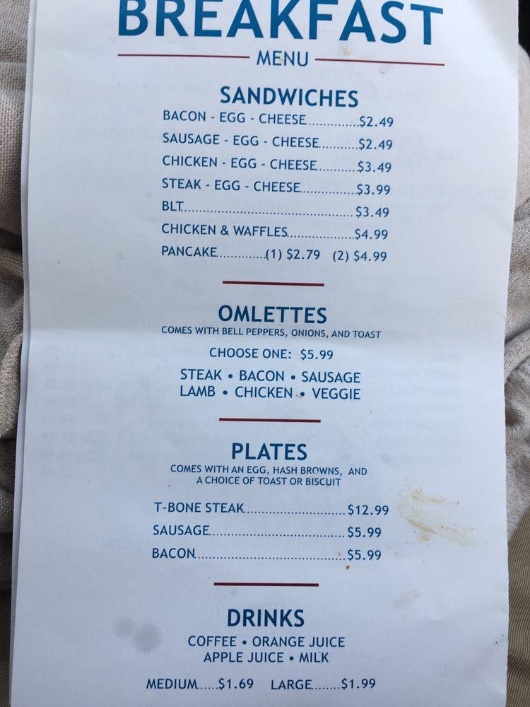 Menu at J&J FISH HOUSE restaurant, Bolivar