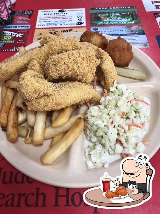 Menu at Fred's Fish House restaurant, Mammoth Spring