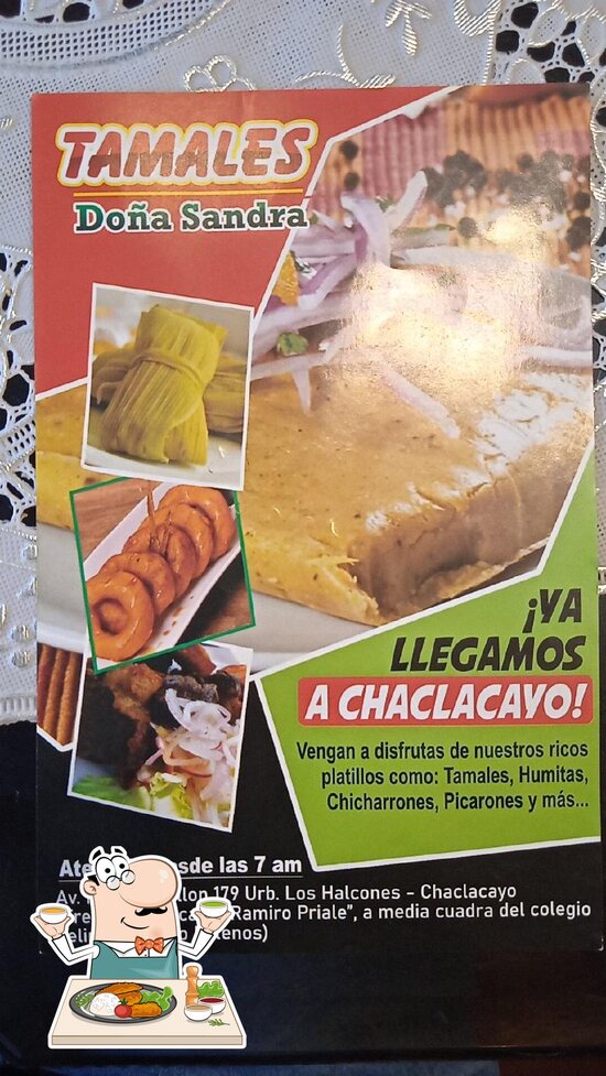 Menu at Tamales Doña Sandra, Chaclacayo