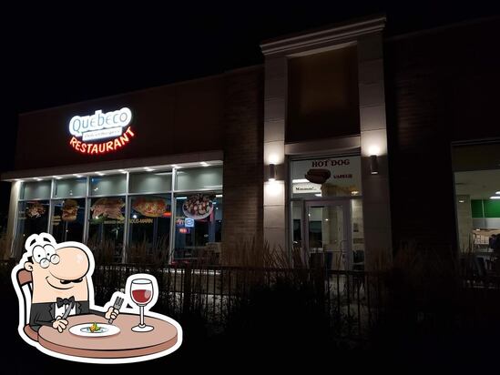 Menu au Quebeco fast food, Drummondville